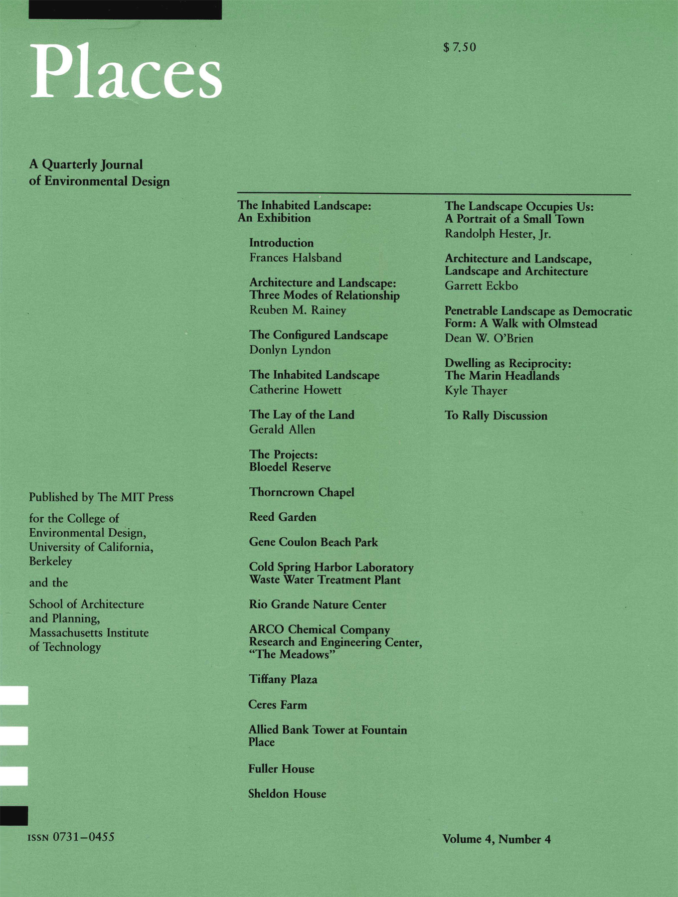 The Inhabited Landscape | Places Print Archive